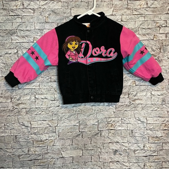 Nickelodeon | Jackets & Coats | Dora The Explorer Jacket Jh Design Pink ...